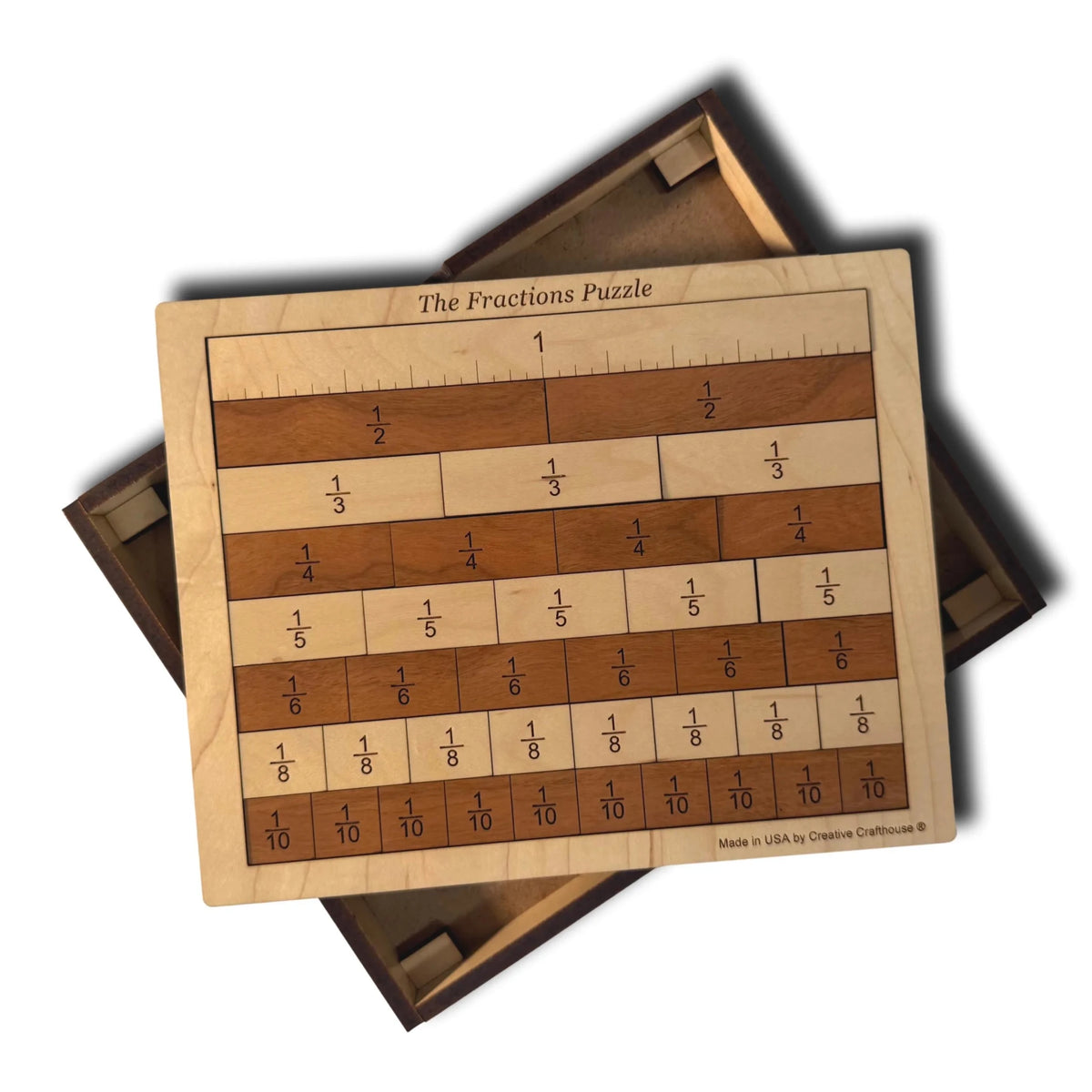 Fractions Puzzle | Hands-On Math Learning Tool – Creative Crafthouse