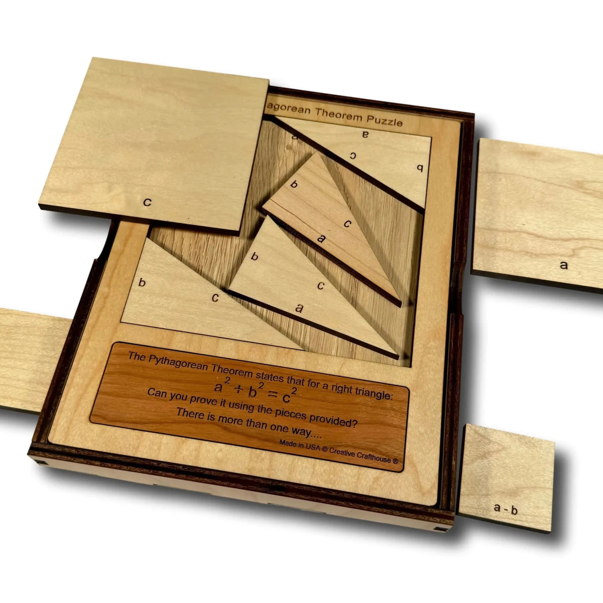 Pythagorean Theorem Puzzle | Wooden Math Learning Tool - Creative ...