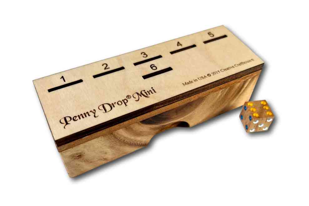 Penny Drop Game Mini Version - A Fun Family or Bar Game Penny Drop Game Mini Version - A Fun Family or Bar Game