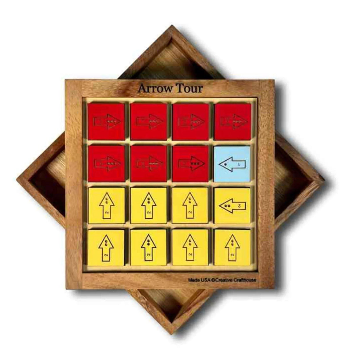 Arrow Tour Puzzle | Wooden Logic Brain Teaser – Creative Crafthouse
