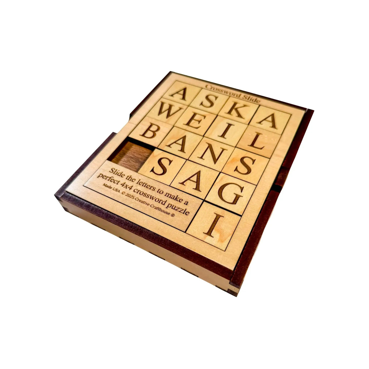 Crossword Slide Puzzle - Perfect Gift for Word Search Lovers – Creative ...