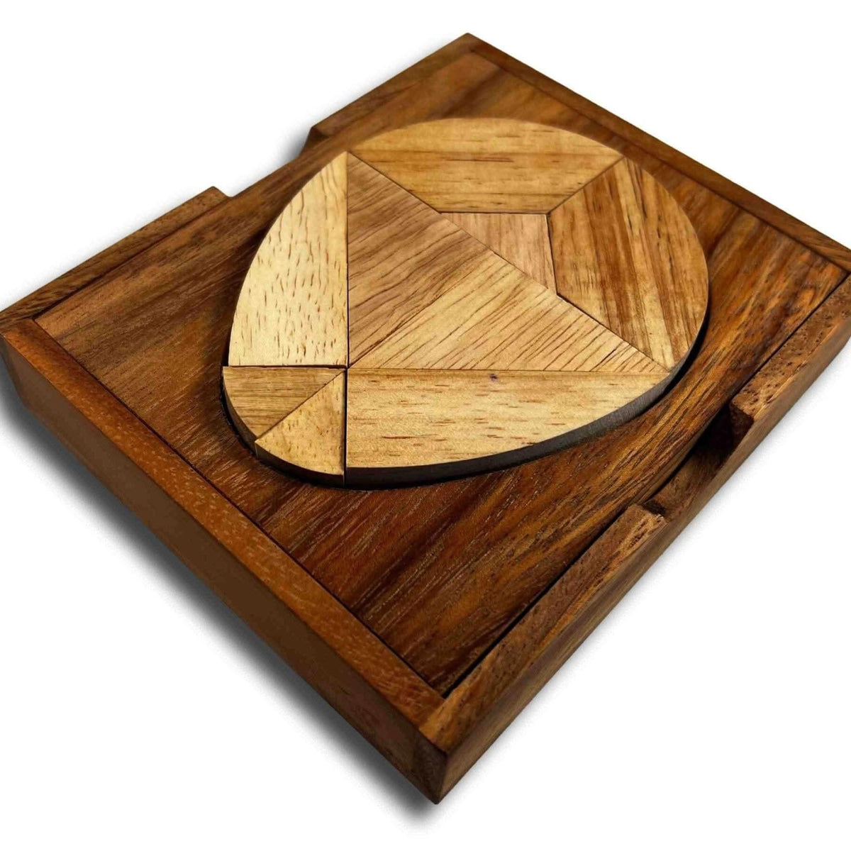 Egg Tangram Puzzle - 9-Piece Wooden Brain Teaser for Easter & Gifts ...