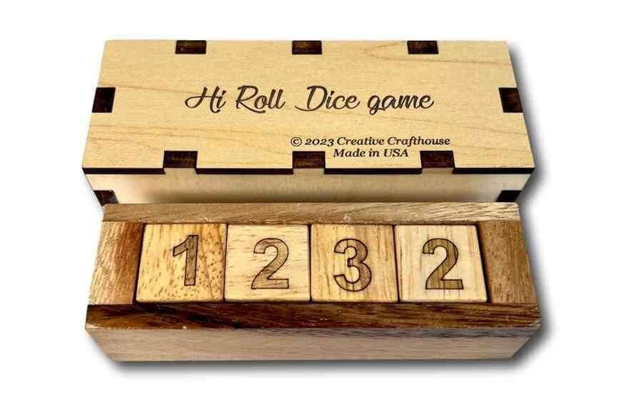Hi Roll Dice Game | Fun Wooden Dice Game for Bars and Family – Creative ...