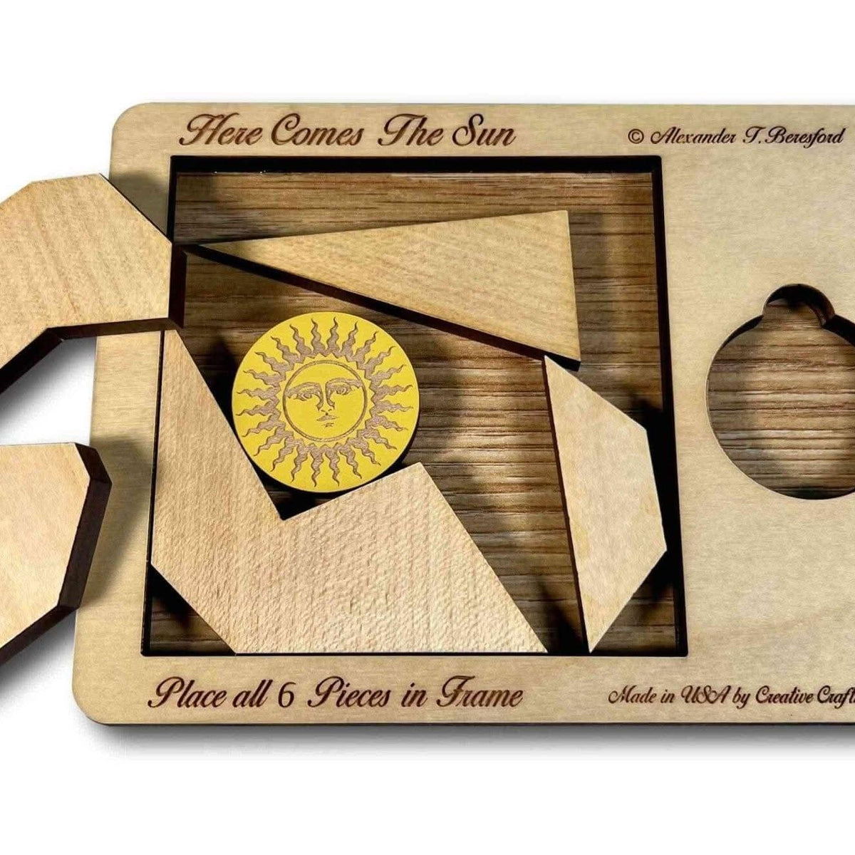 Here Comes The Sun Wooden Puzzle | Blindingly Difficult Brain Teaser ...