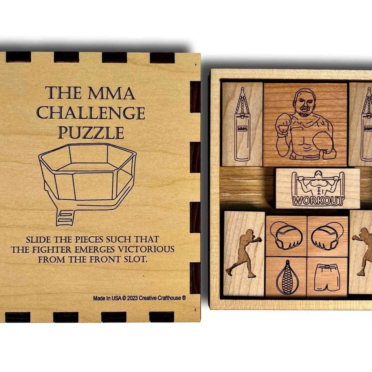 MMA Great Escape Puzzle | Sliding Block Brain Teaser – Creative Crafthouse