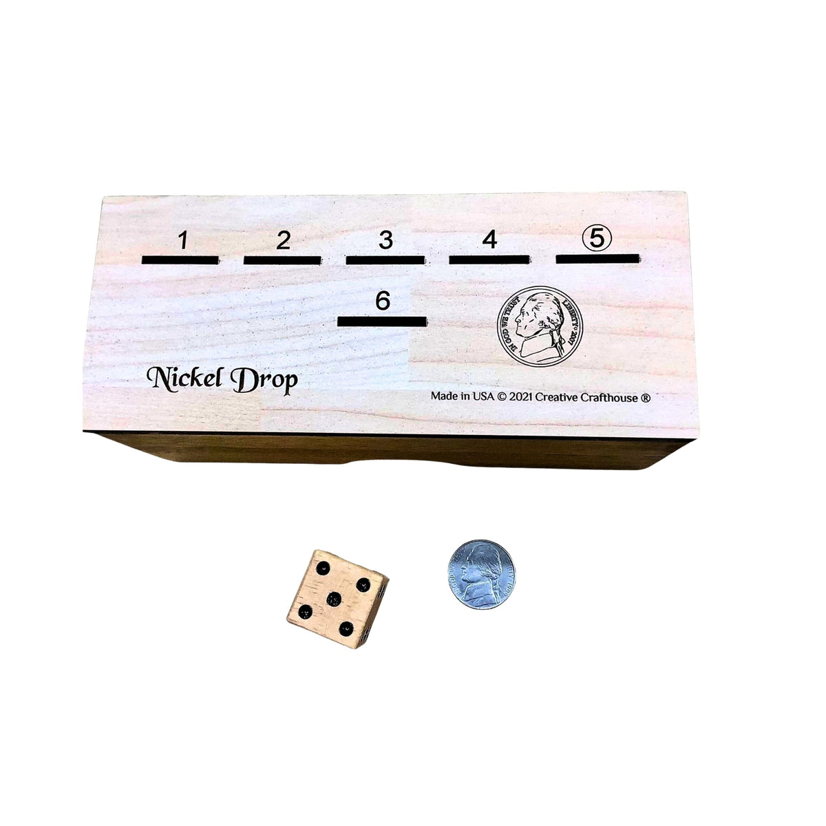 Nickel Drop Game | Wooden Family Bar Game – Creative Crafthouse