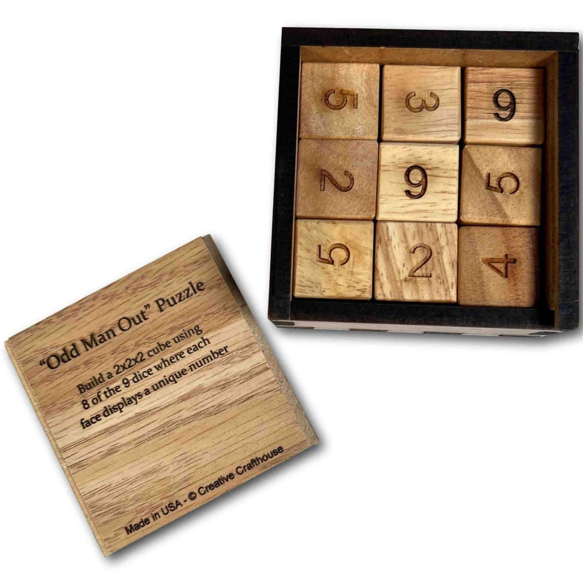 Odd Man Out Puzzle - Wooden Logic Brain Teaser – Creative Crafthouse