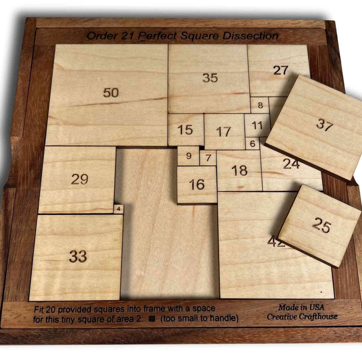 Order 21 Perfect Square Puzzle – Unique Math Challenge – Creative ...