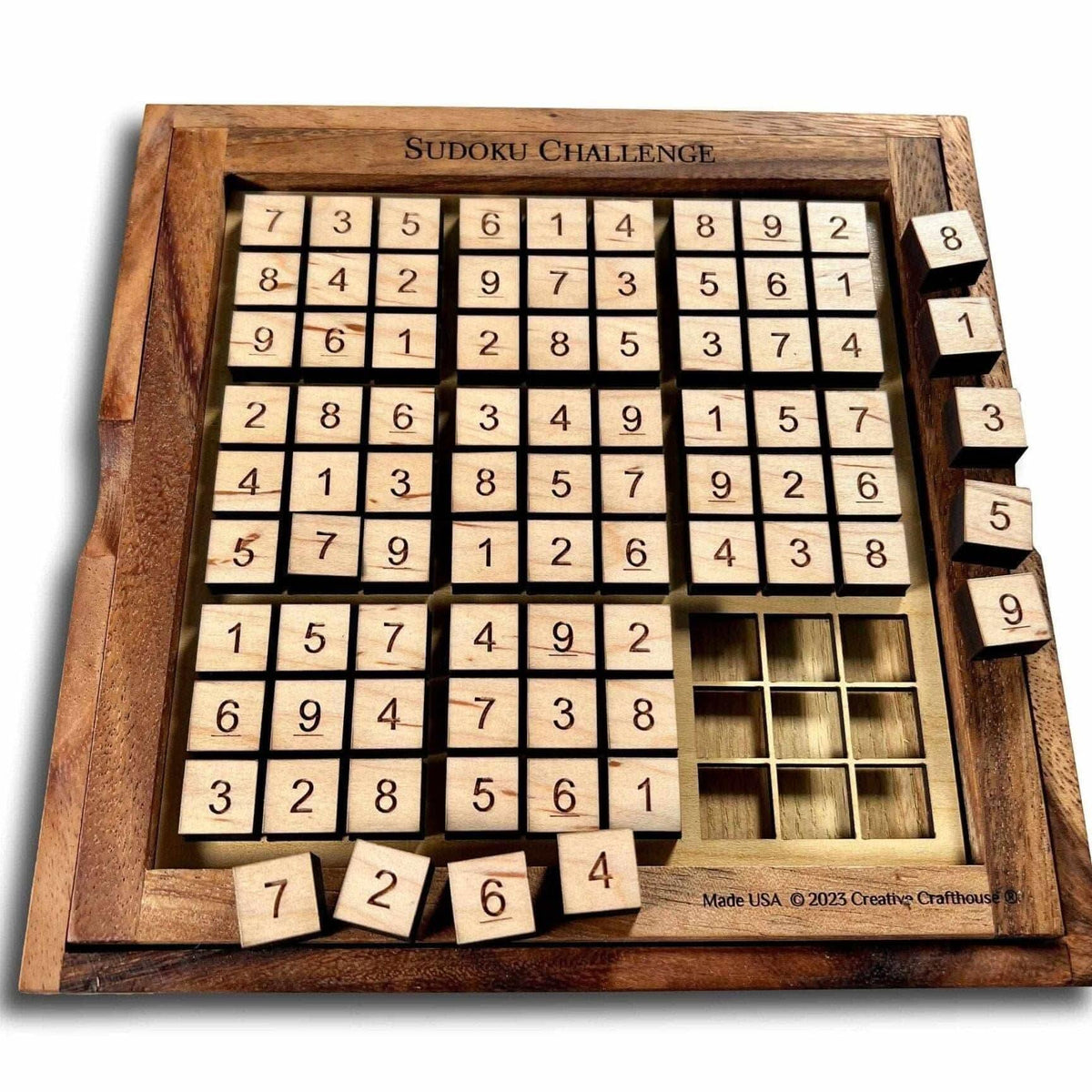 Customizable Sudoku Board | Wooden Sudoku Puzzle Game – Creative Crafthouse