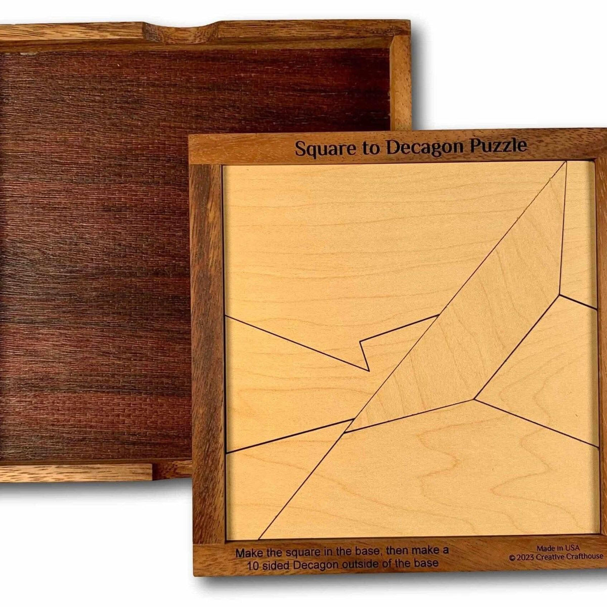 Square to Dodecagon | Wooden Dissection Puzzle – Creative Crafthouse