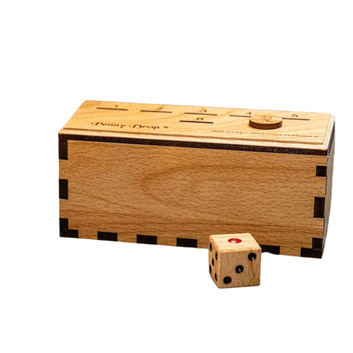 Original Penny Drop Game | Sliding Lid | Fun Family Dice Game ...